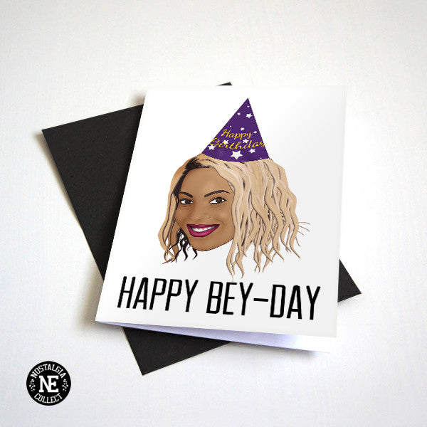 Happy Bey Day - Funny Birthday Card For Girlfriend or BFF - B-Day Gree ...