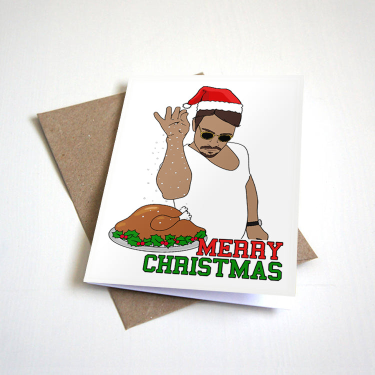 Salt Bae Christmas Turkey - Meme Christmas Card – Nostalgia Collect