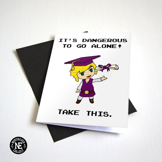 It's Dangerous Take This - Graduation Card – Nostalgia Collect